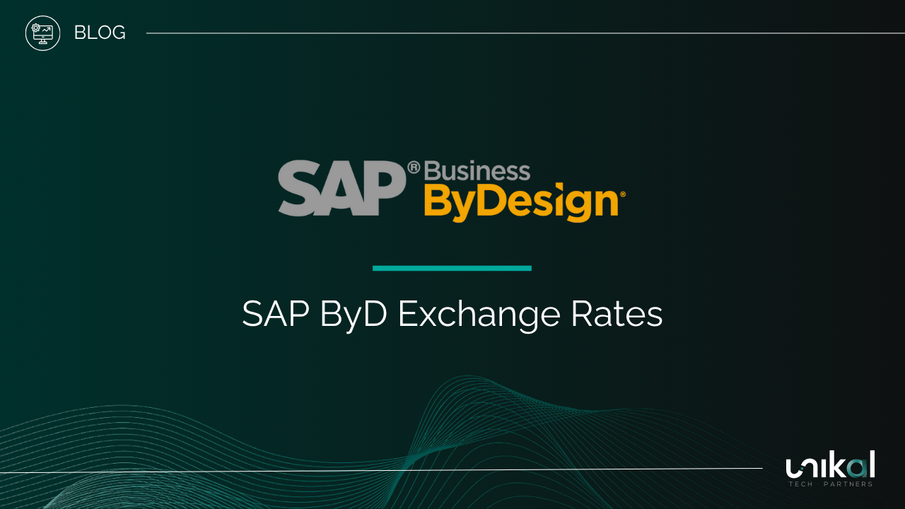 SAP ByD Exchange Rates